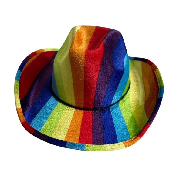 Accessories | Gay Pride Lgbt Rainbow Cowboy Hat Parade Festival Fancy ...